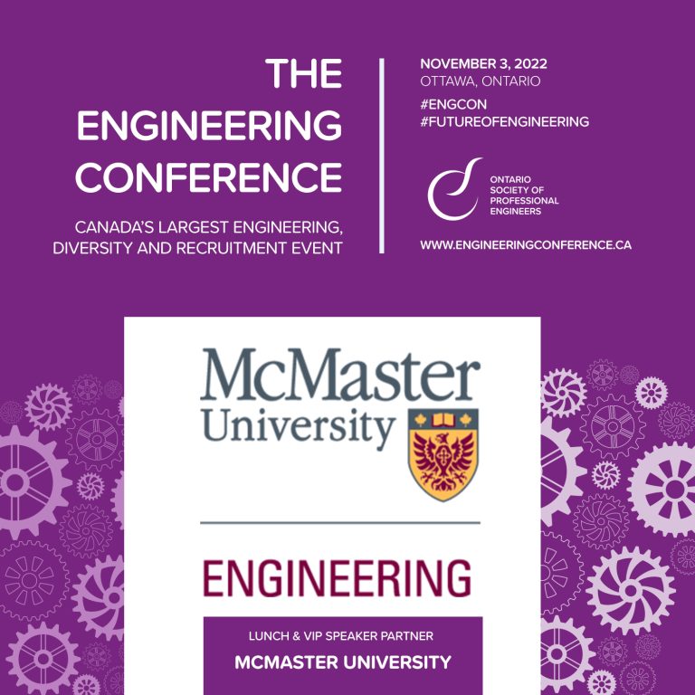 The Engineering Conference 2022: OSPE Announces McMaster University as ...