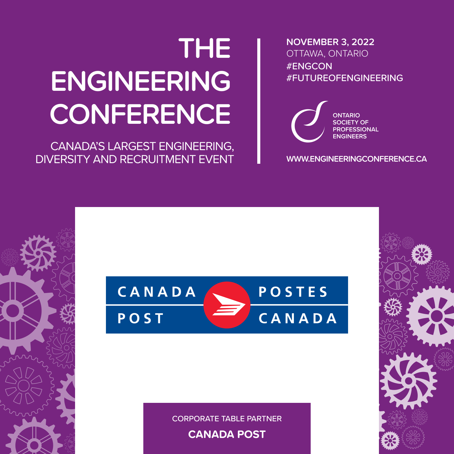 The Engineering Conference 2022: OSPE Announces Canada Post as Corporate Table Partner • Ontario ...